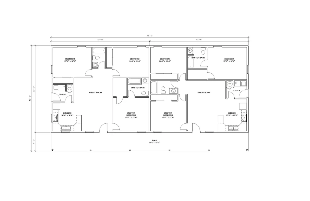 Barndominium Duplex Plans For Multi-Family Houses - Barndominium.org