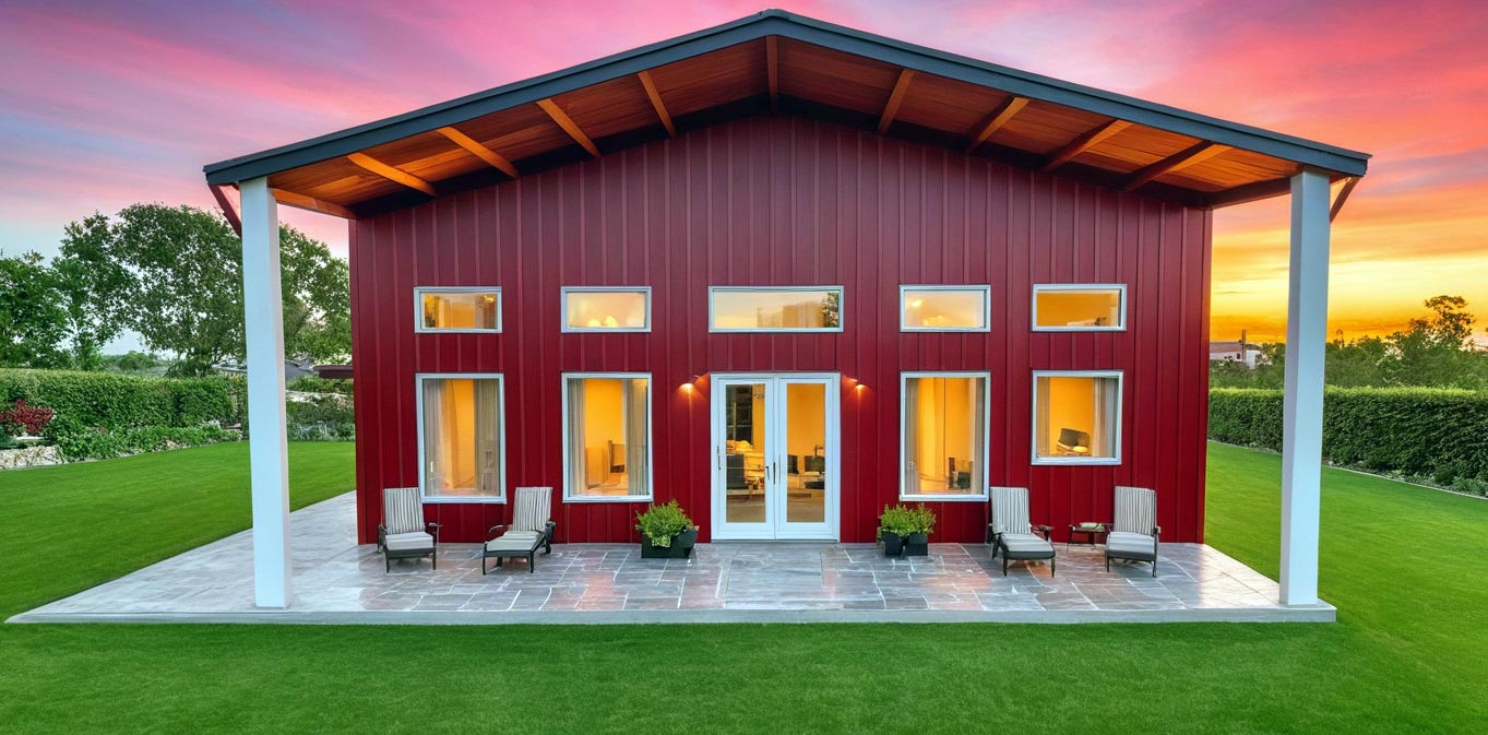 Red Iron Metal Buildings For Barndos - Barndominium.org